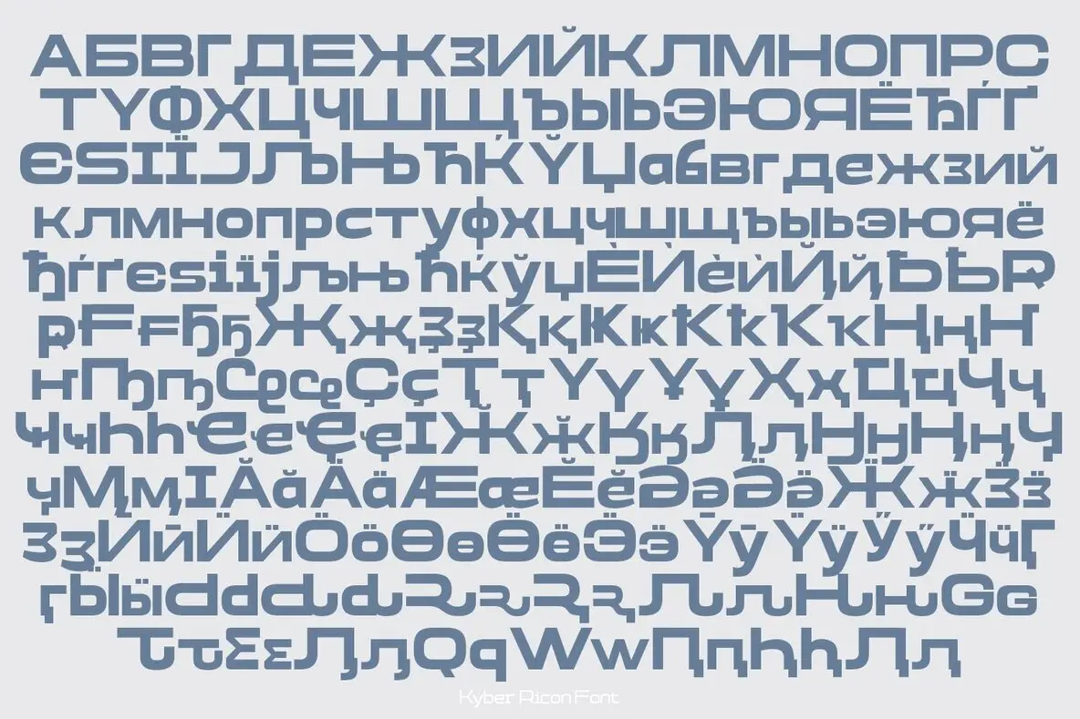 Kyber Ricon Font - YouWorkForThem