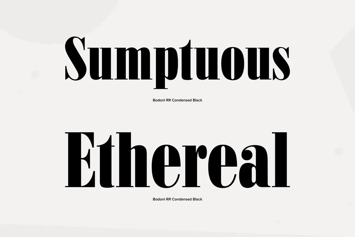 Bodoni Condensed Black Font - FontPath