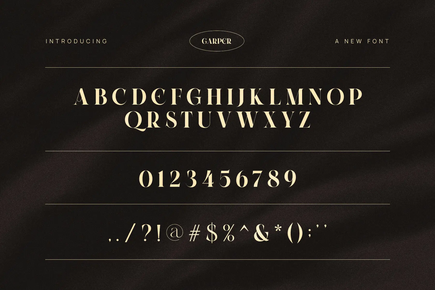 Garper Font - YouWorkForThem