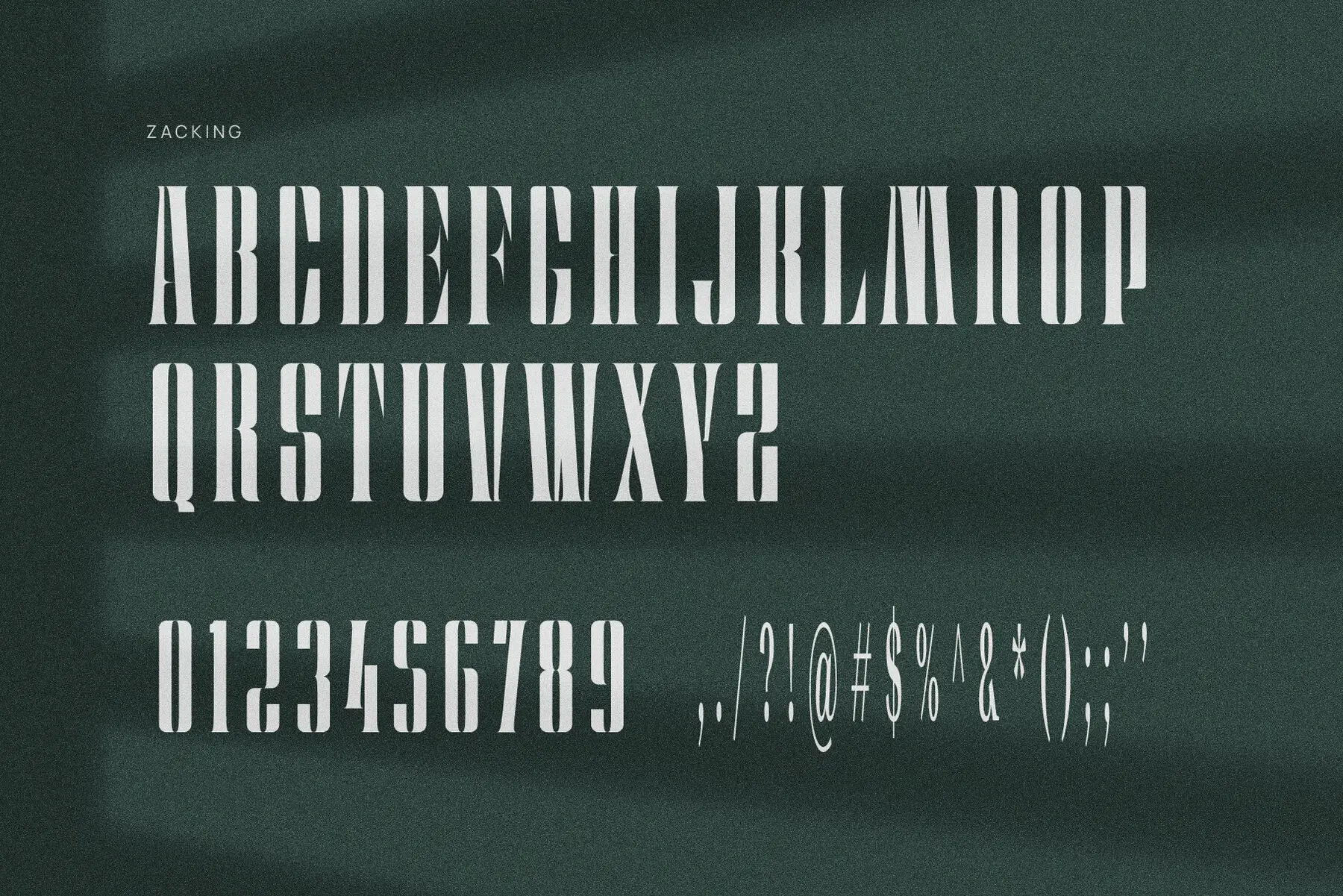 Zacking Font - YouWorkForThem