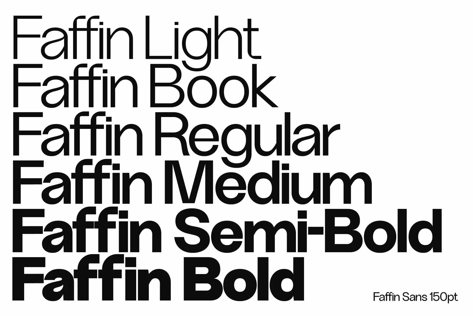 Faffin Sans Font - FontPath