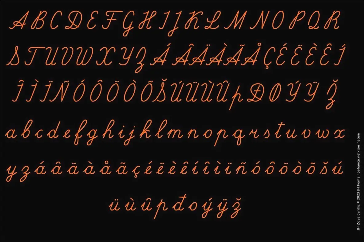 JH Zoya Font - YouWorkForThem
