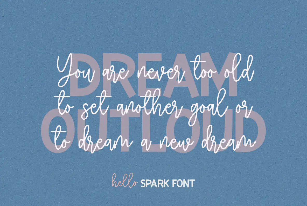 Hello Spark Font - YouWorkForThem