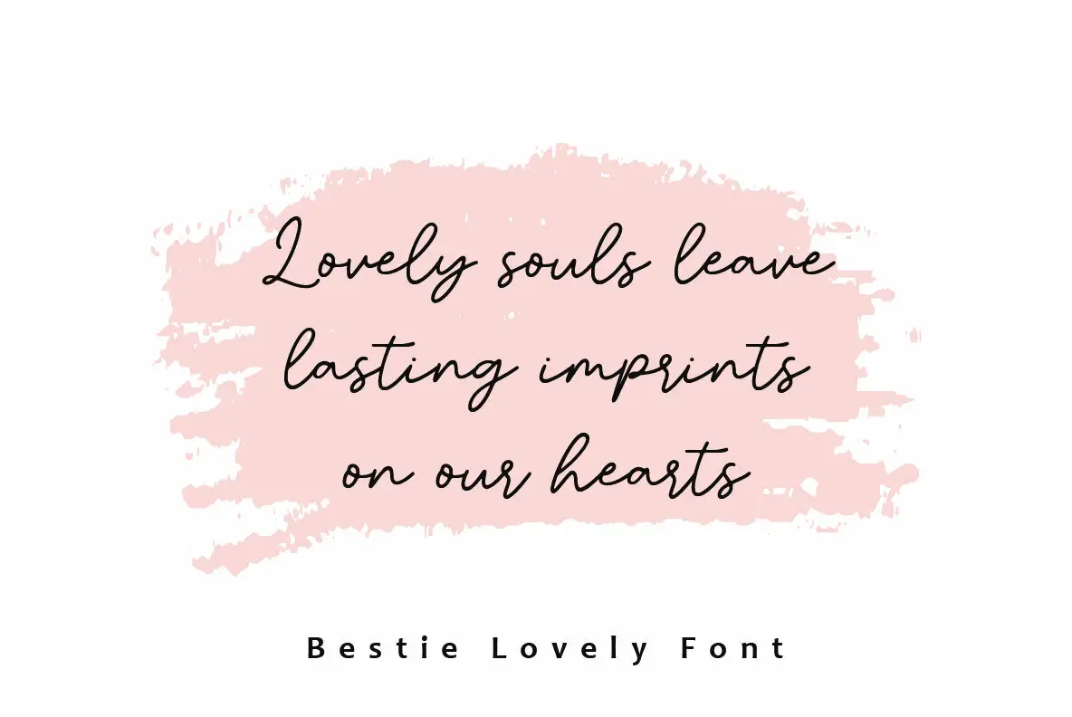 Bestie Lovely Font - YouWorkForThem