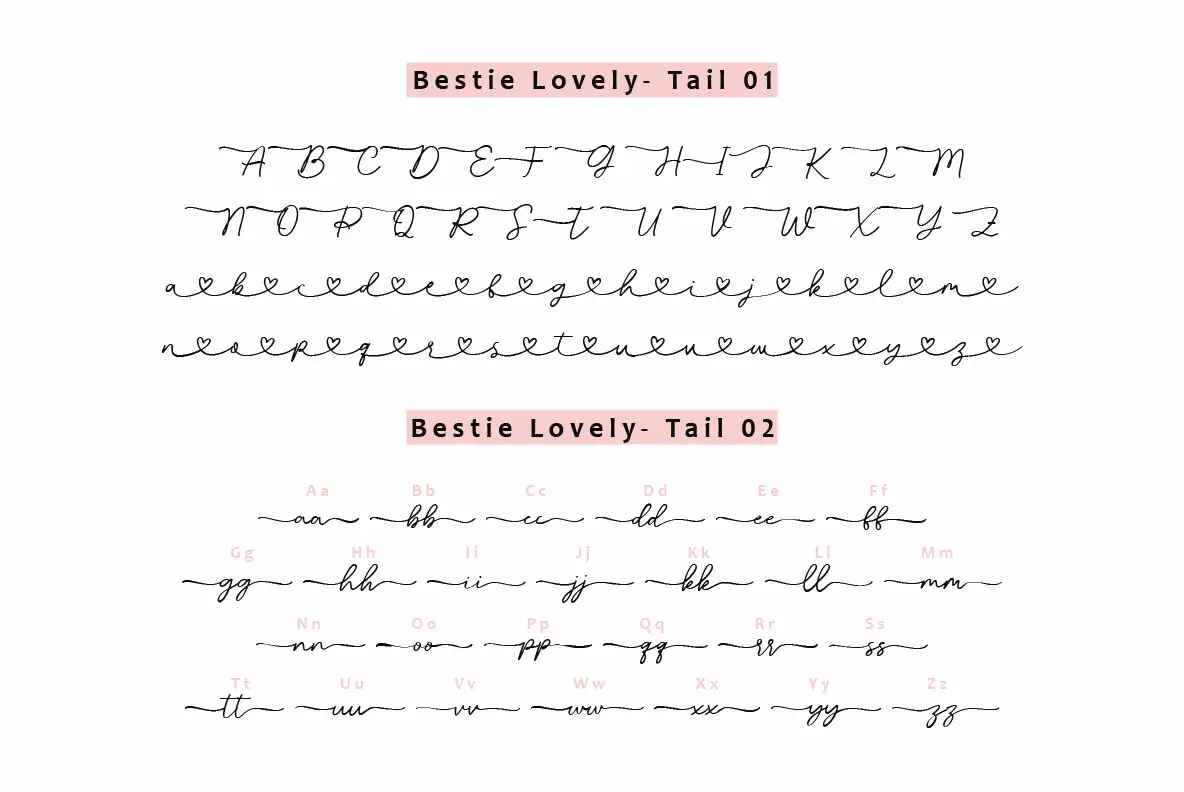 Bestie Lovely Font - YouWorkForThem