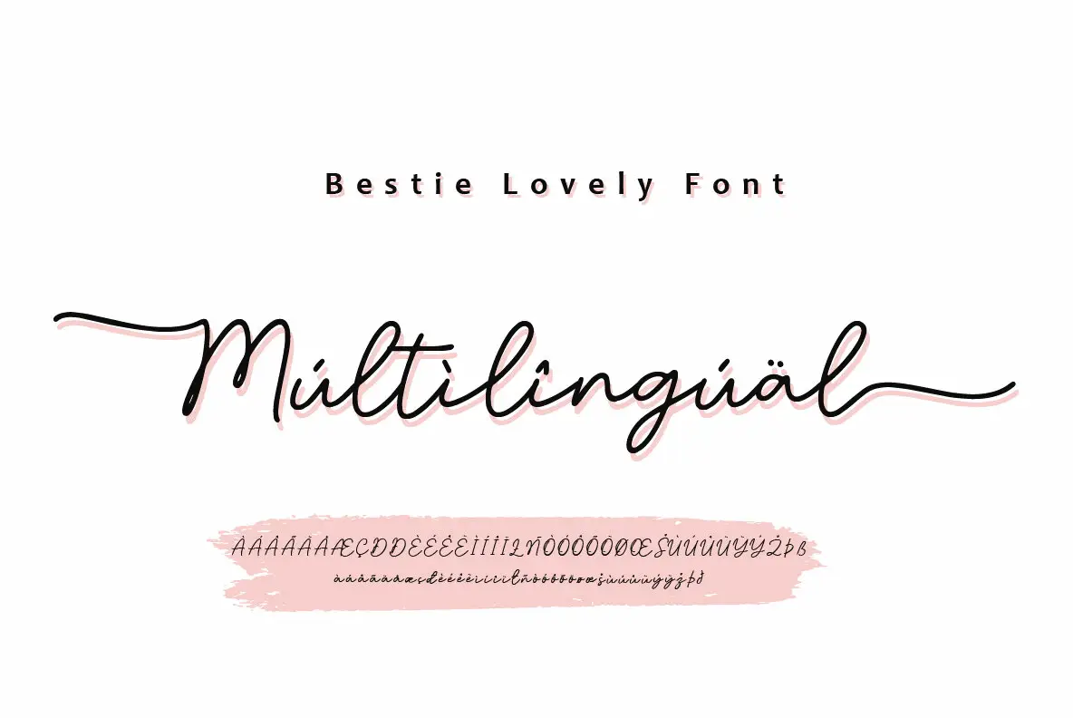 Bestie Lovely Font - YouWorkForThem
