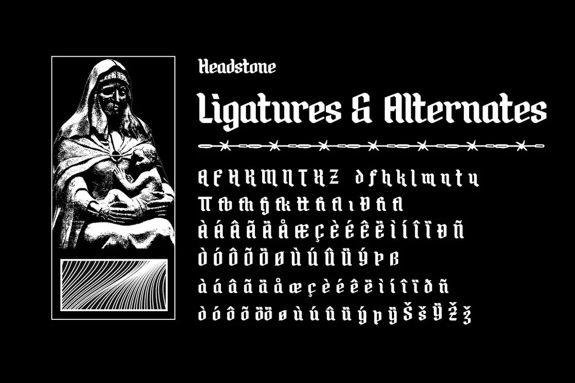 Headstone Font - YouWorkForThem