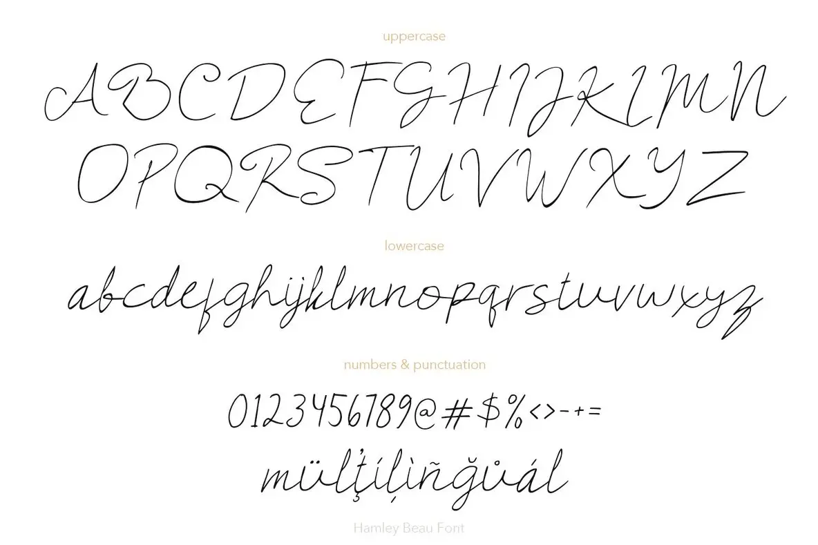 Hamley Beau Font - YouWorkForThem