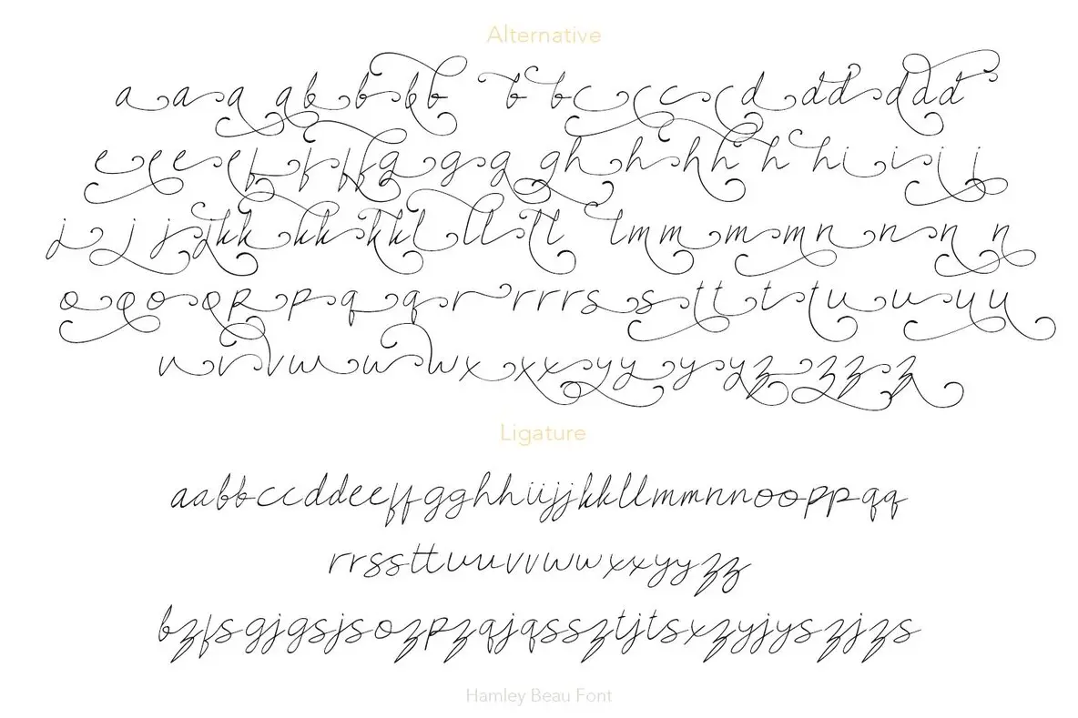 Hamley Beau Font - YouWorkForThem