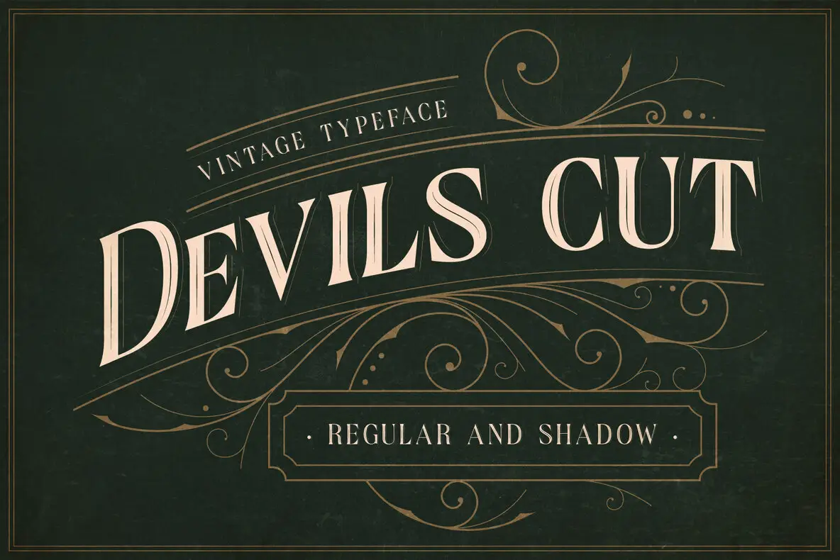 Devils Cut Font - YouWorkForThem
