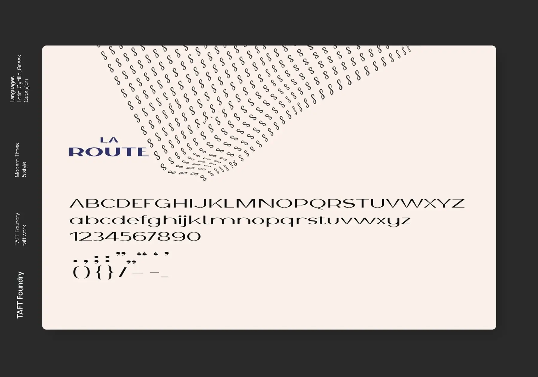 La Route Font - YouWorkForThem