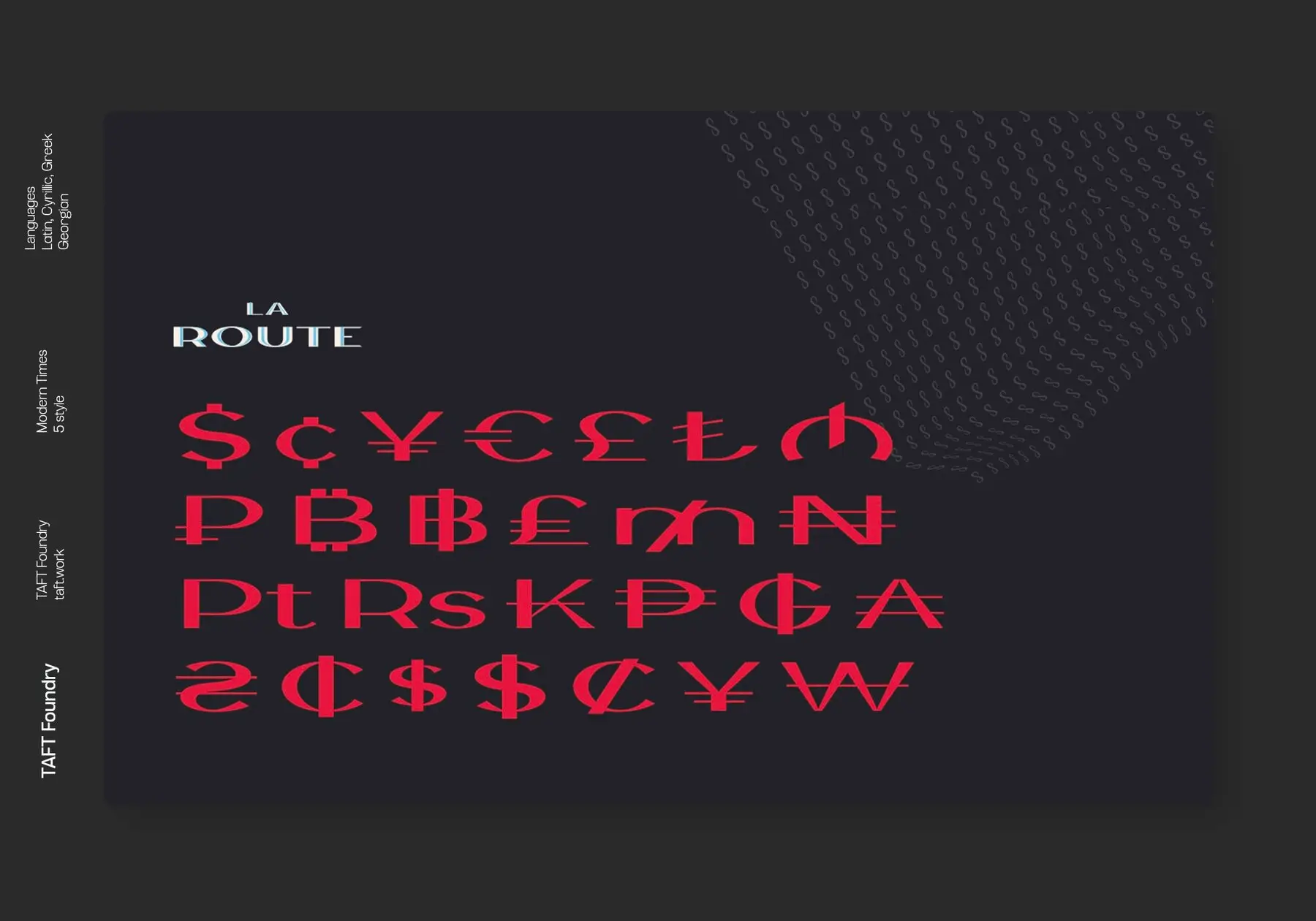 La Route Font - YouWorkForThem