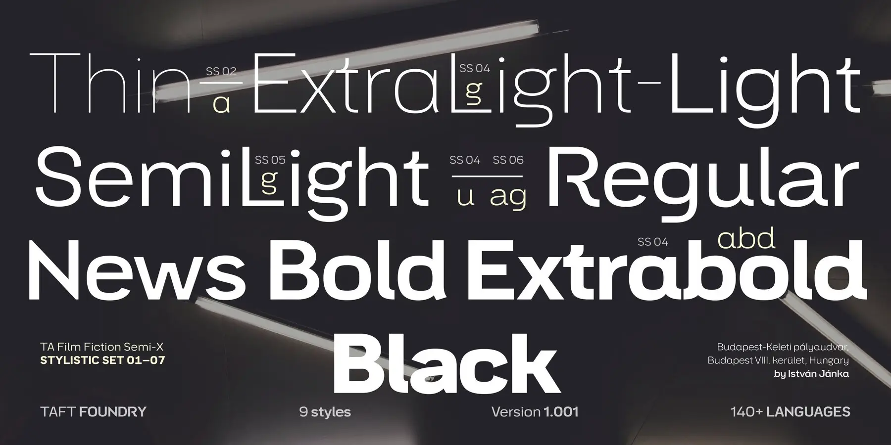 TA Film Fiction Semi-X Font - YouWorkForThem