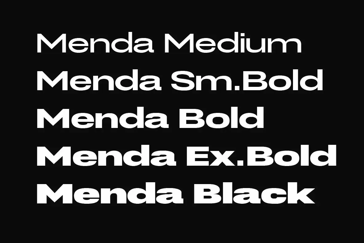 Menda Font - YouWorkForThem