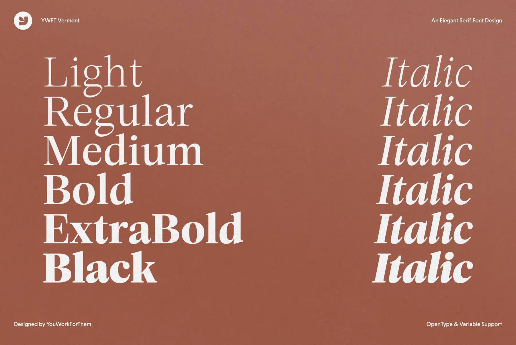 YWFT Vermont Font - YouWorkForThem