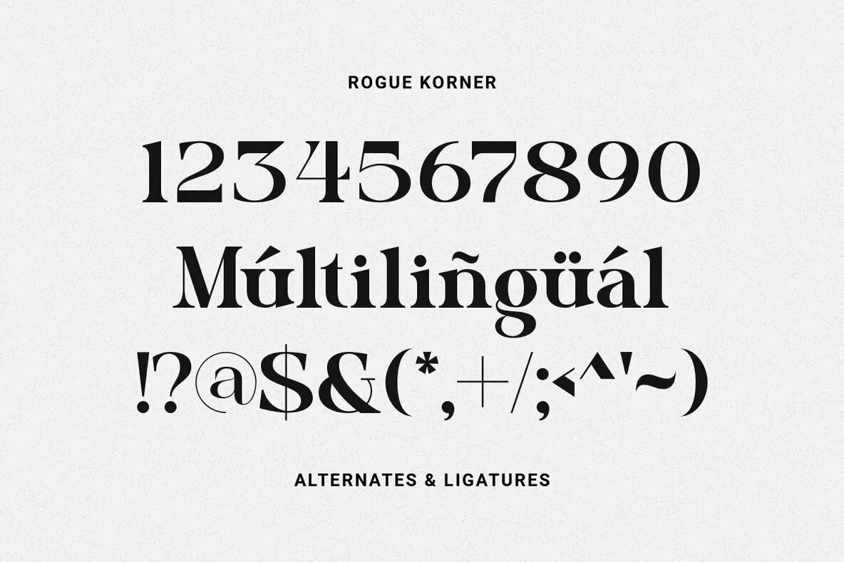 Rogue Korner Font - YouWorkForThem