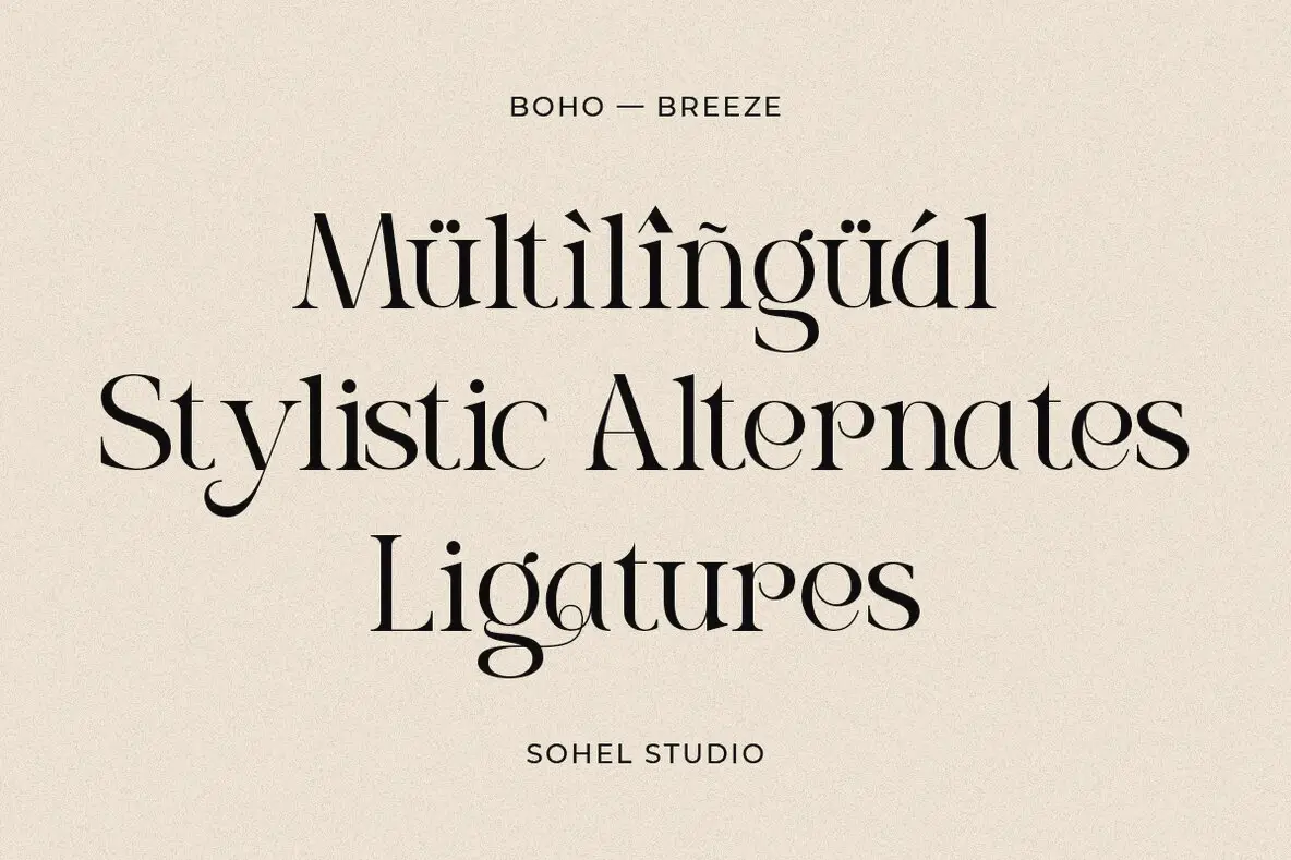 Boho Breeze Font - YouWorkForThem