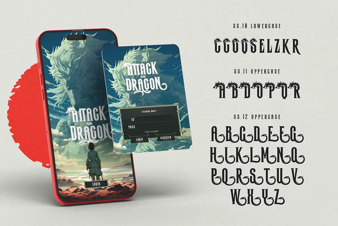 Power of Dragon Font - FontPath