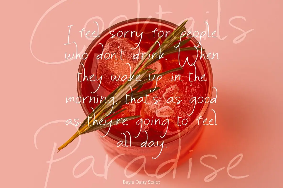 Bayle Daisy Font - YouWorkForThem