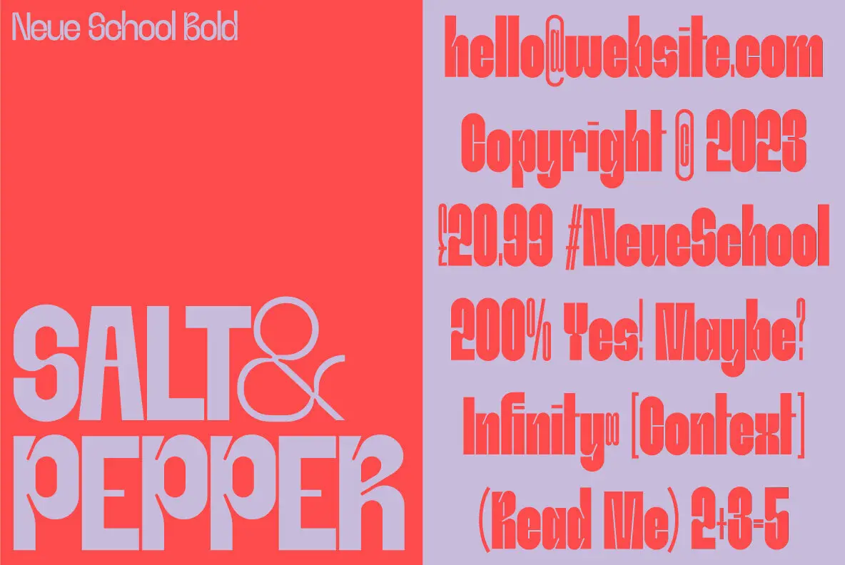 Neue School Font - YouWorkForThem