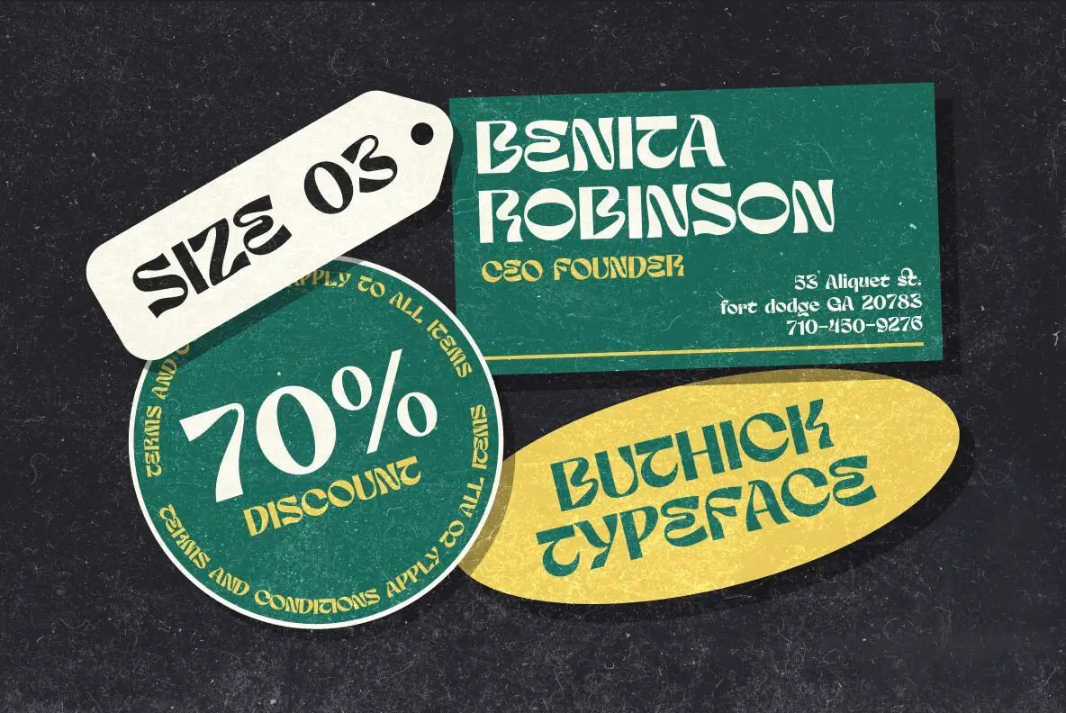 Buthick Font - YouWorkForThem