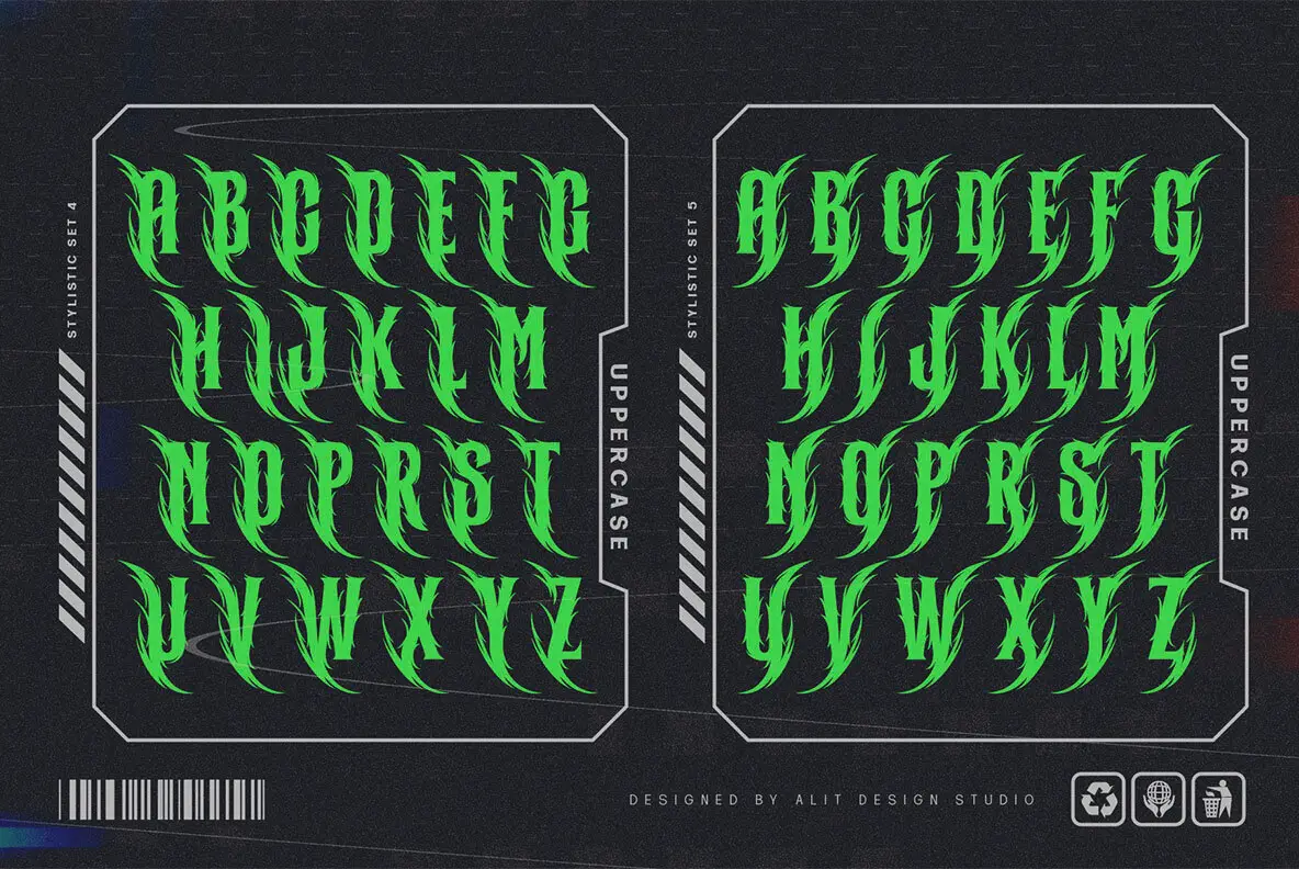 Metal Thorn Font - FontPath