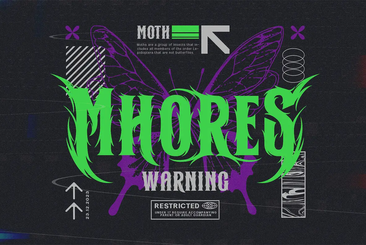 Metal Thorn Font - YouWorkForThem