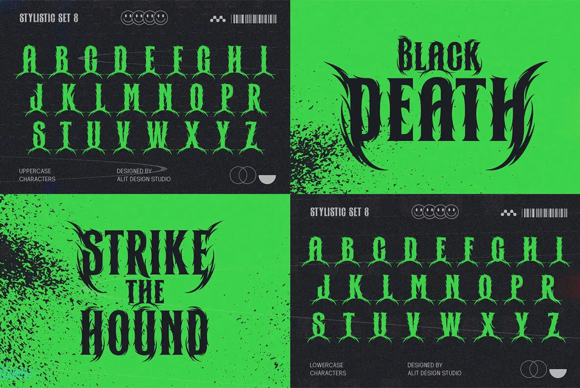 Metal Thorn Font - YouWorkForThem