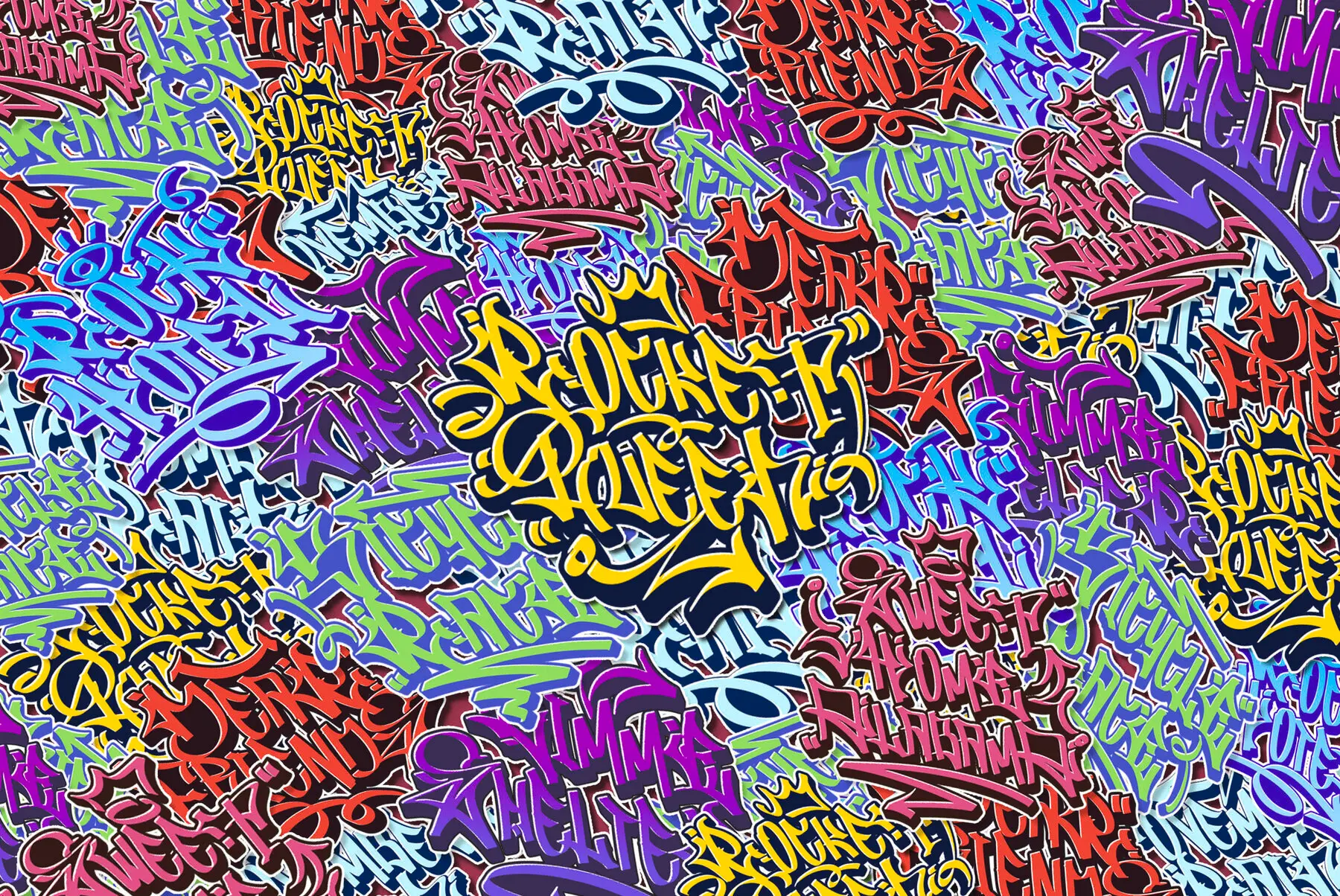 Black Hearts Graffiti Font - YouWorkForThem