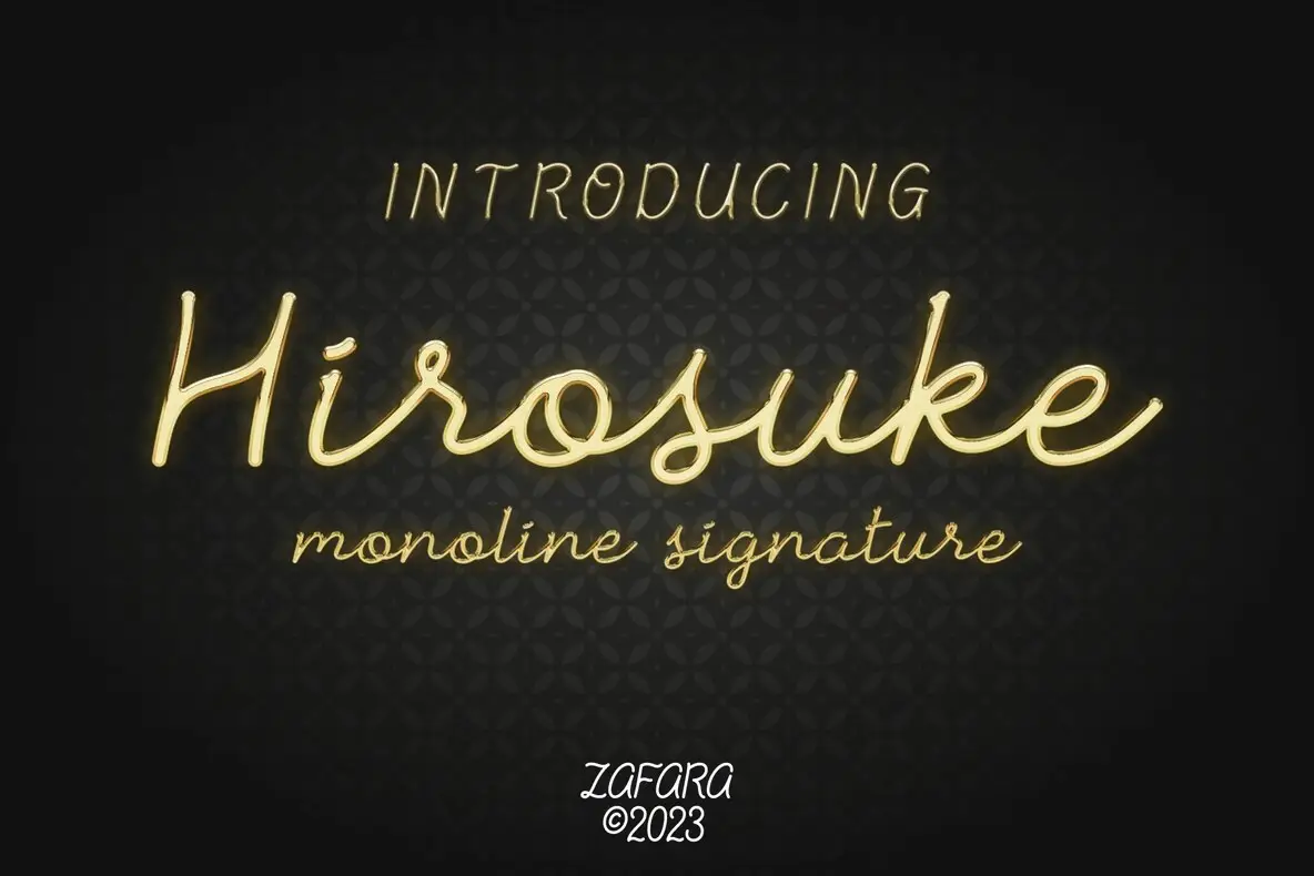 Hirosuke Font - YouWorkForThem
