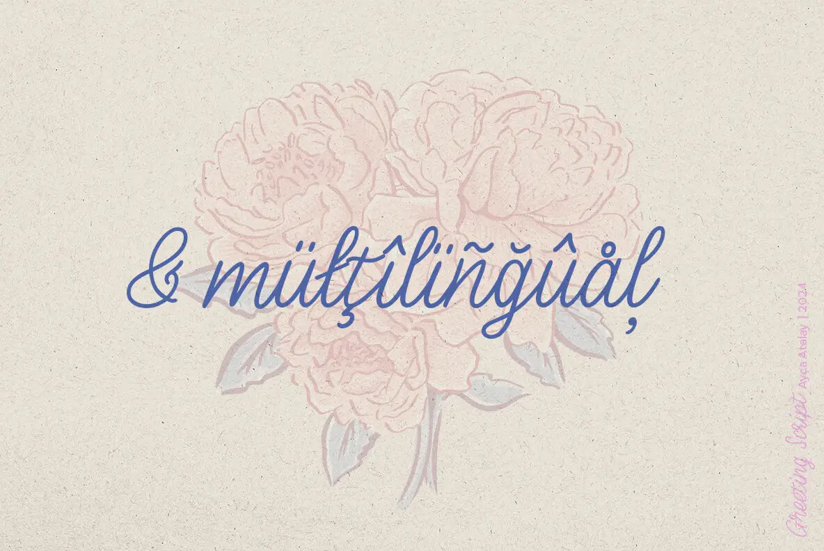 Greeting Script Font - YouWorkForThem