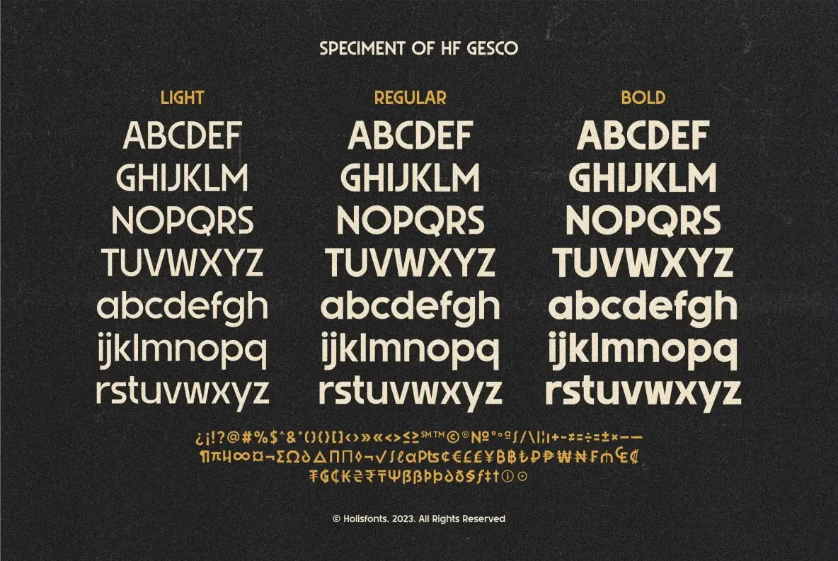HF Gesco Font - YouWorkForThem