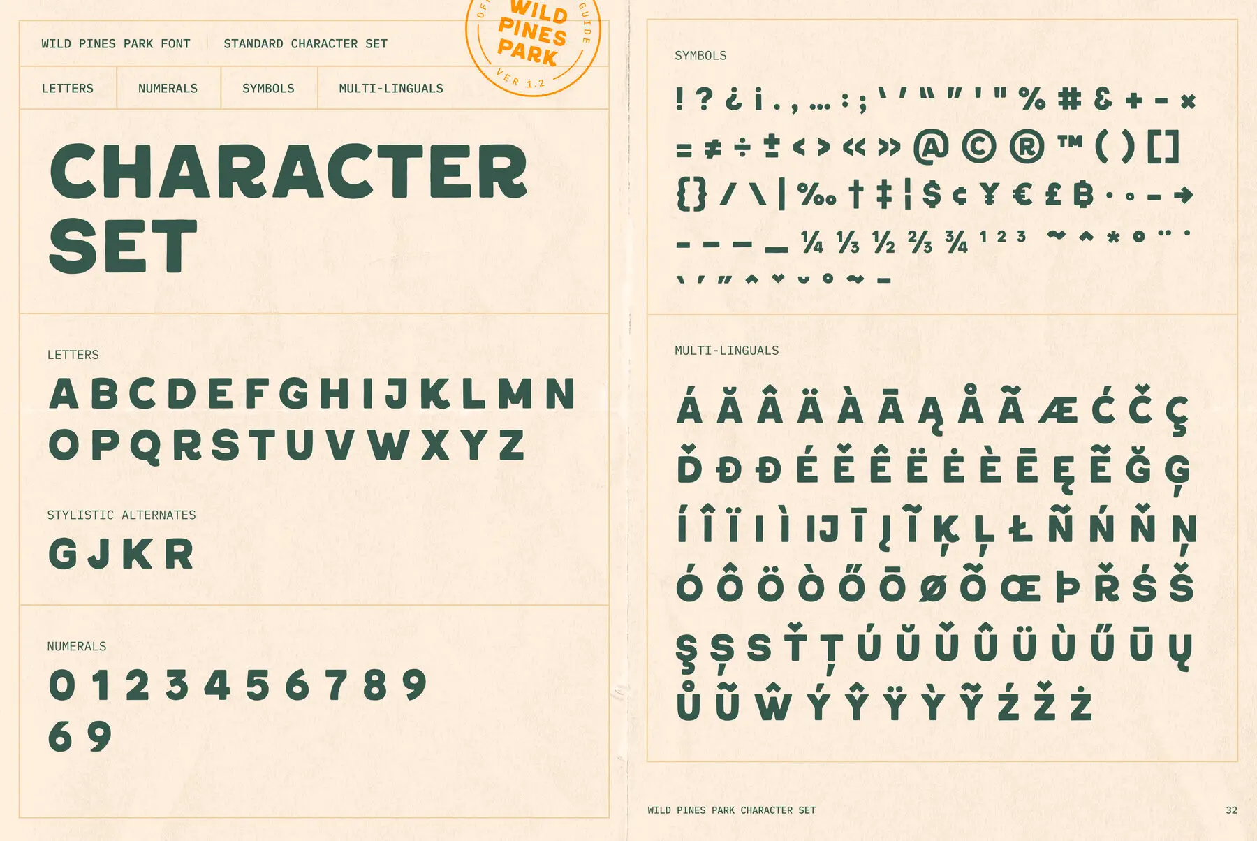 Wild Pines Park Font - YouWorkForThem
