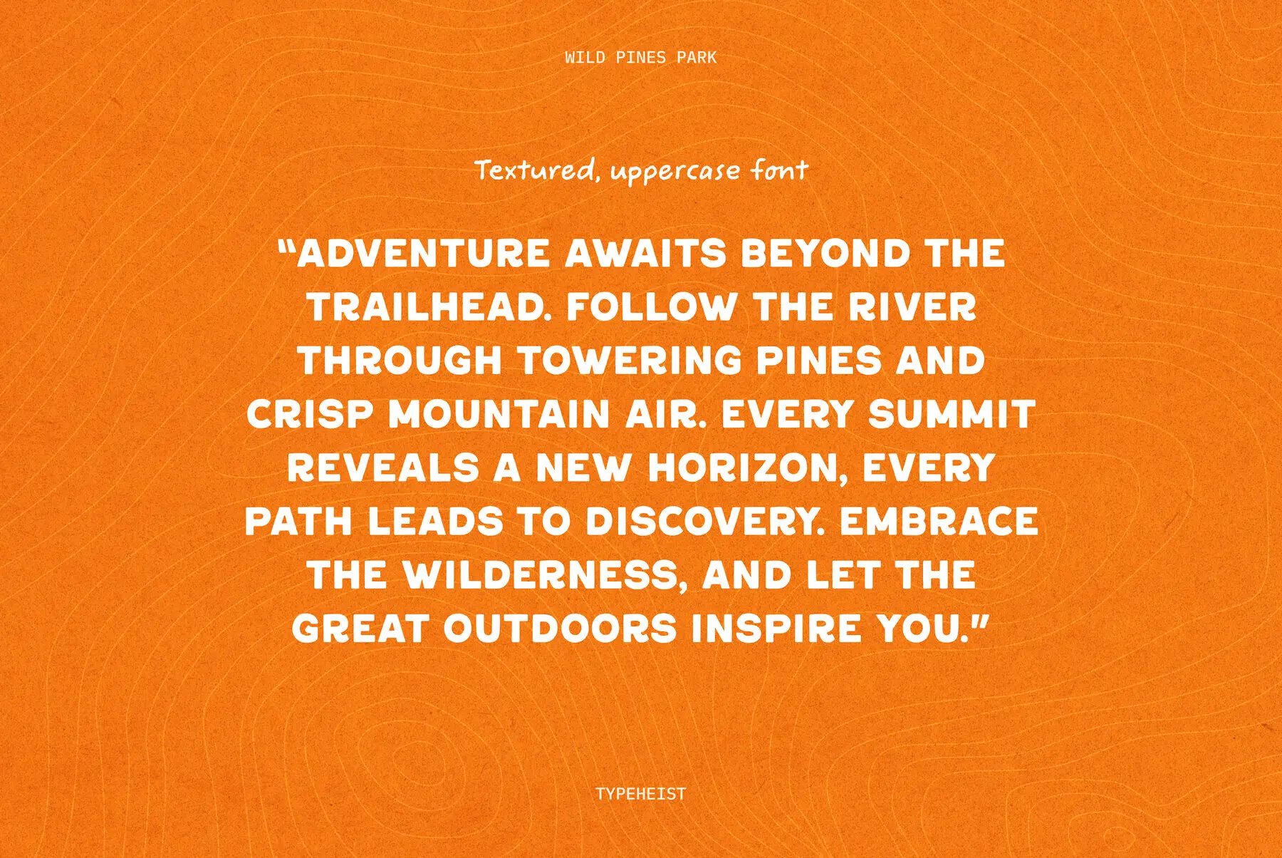 Wild Pines Park Font - FontPath