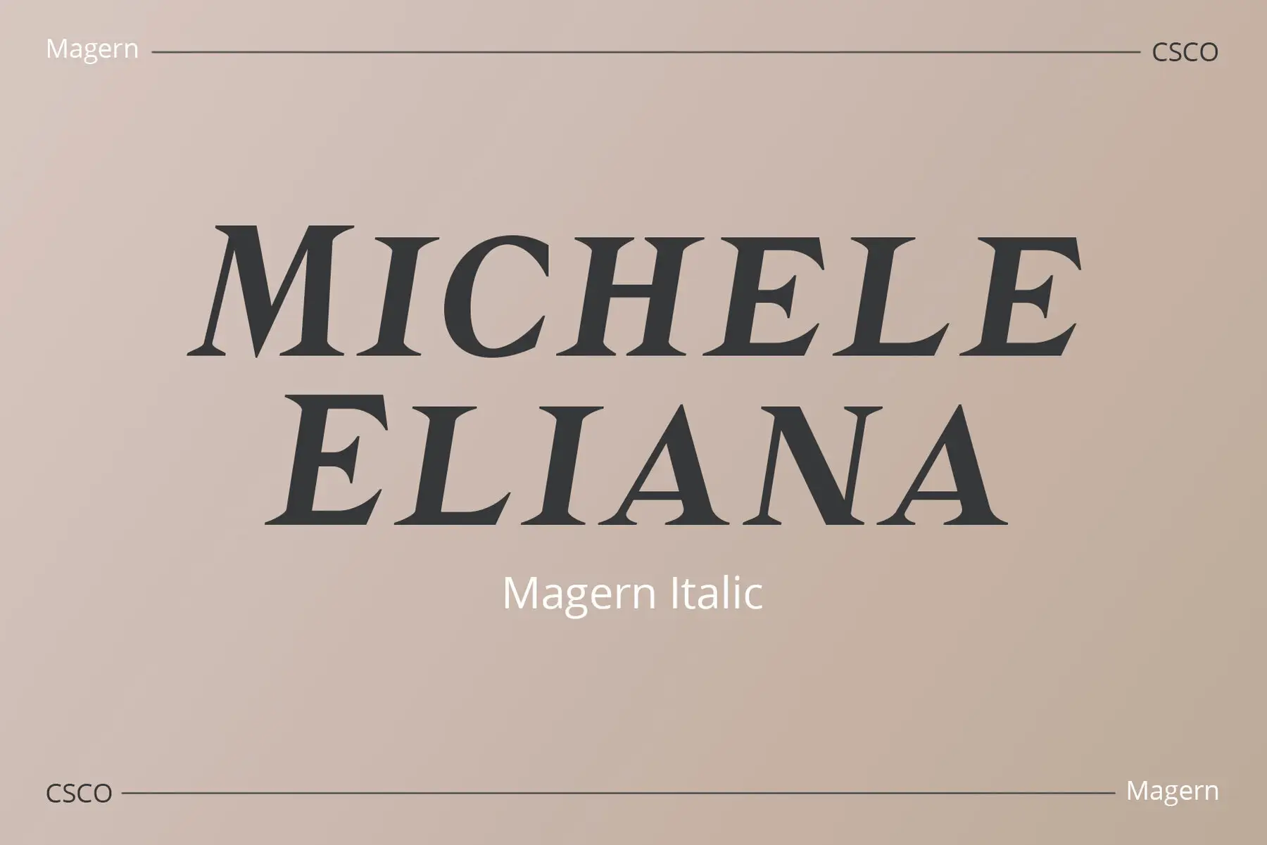 Magern Font - YouWorkForThem