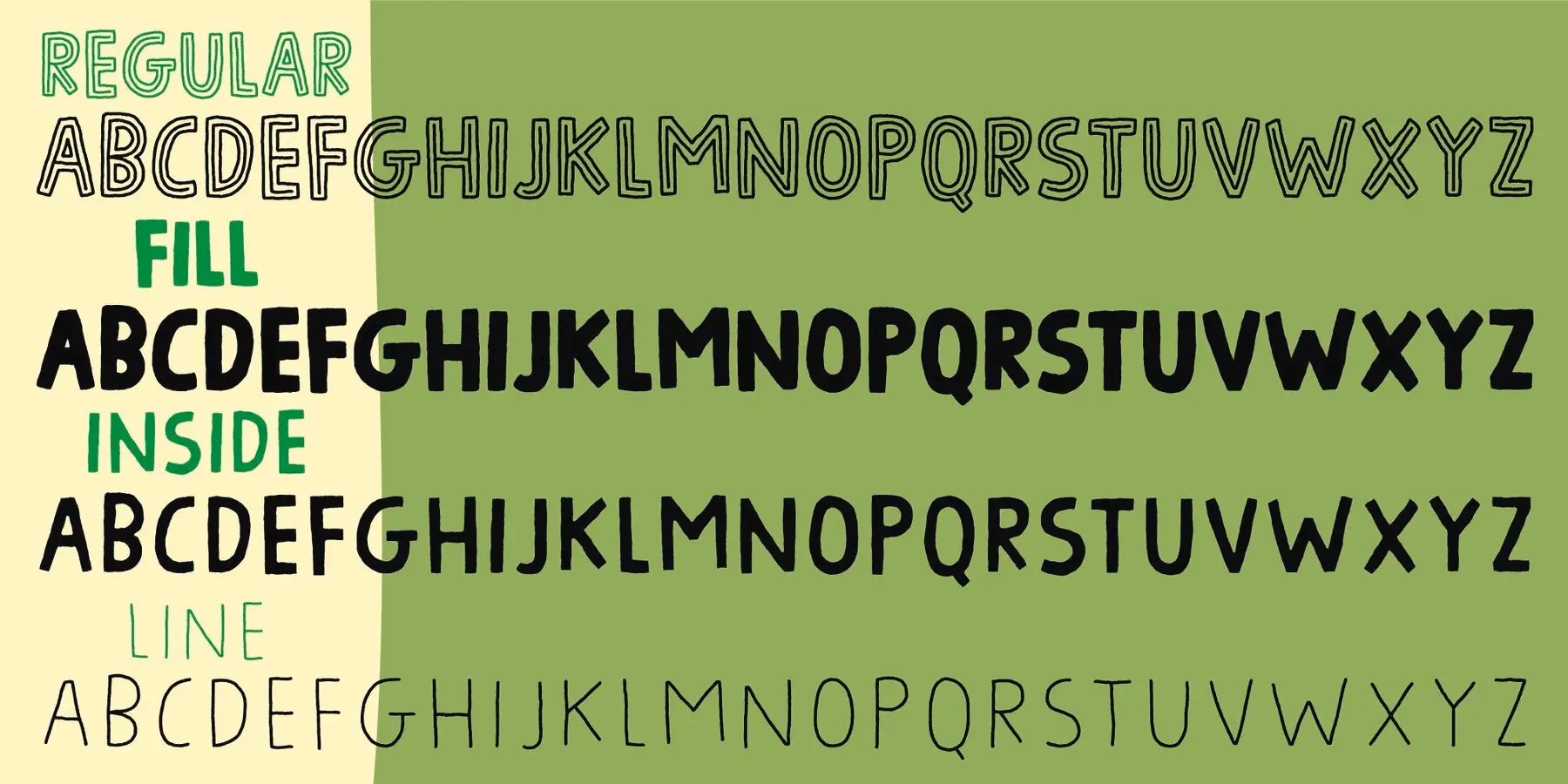 Spacy Avocado Font - YouWorkForThem