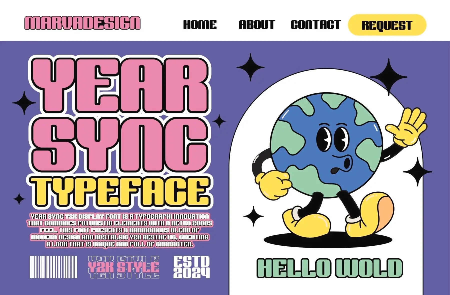 Year Sync Font - YouWorkForThem