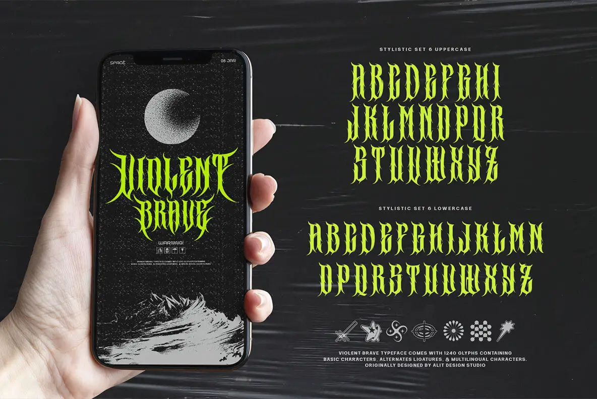 Violent Brave Font - YouWorkForThem