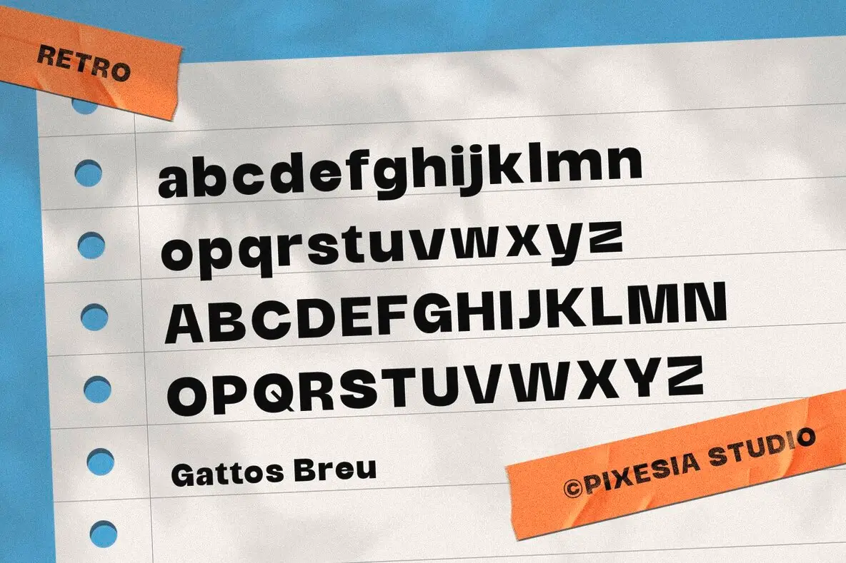 Gattos Breu Font - FontPath