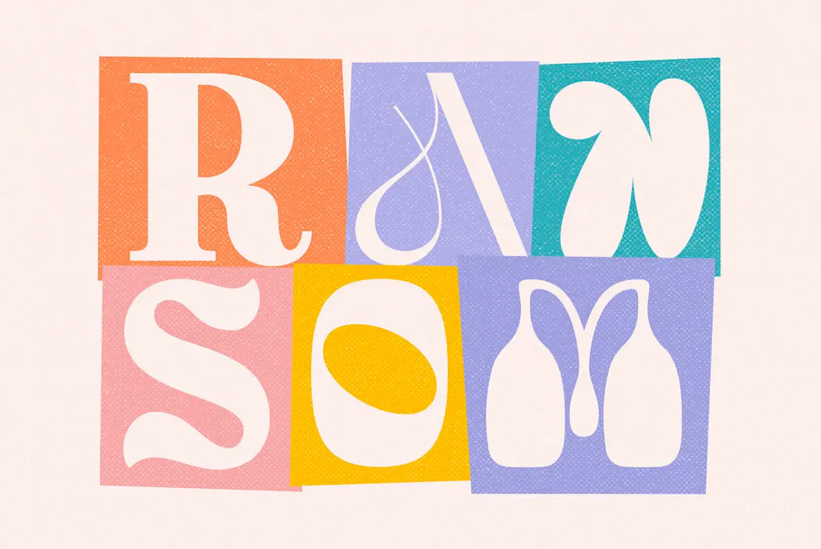 The Ransom Notes Font - YouWorkForThem