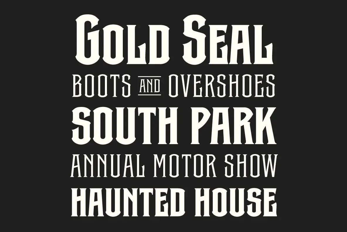 Stone Iron Font - YouWorkForThem