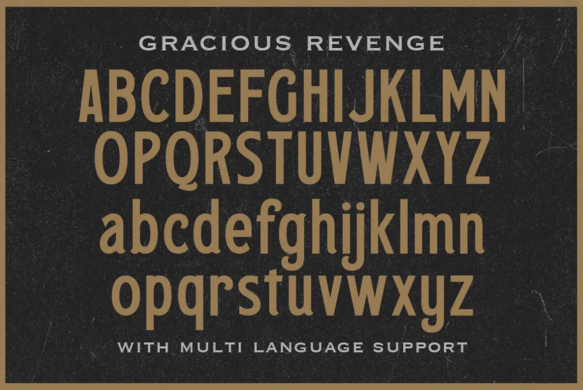 The Gracious Revenge Font - YouWorkForThem