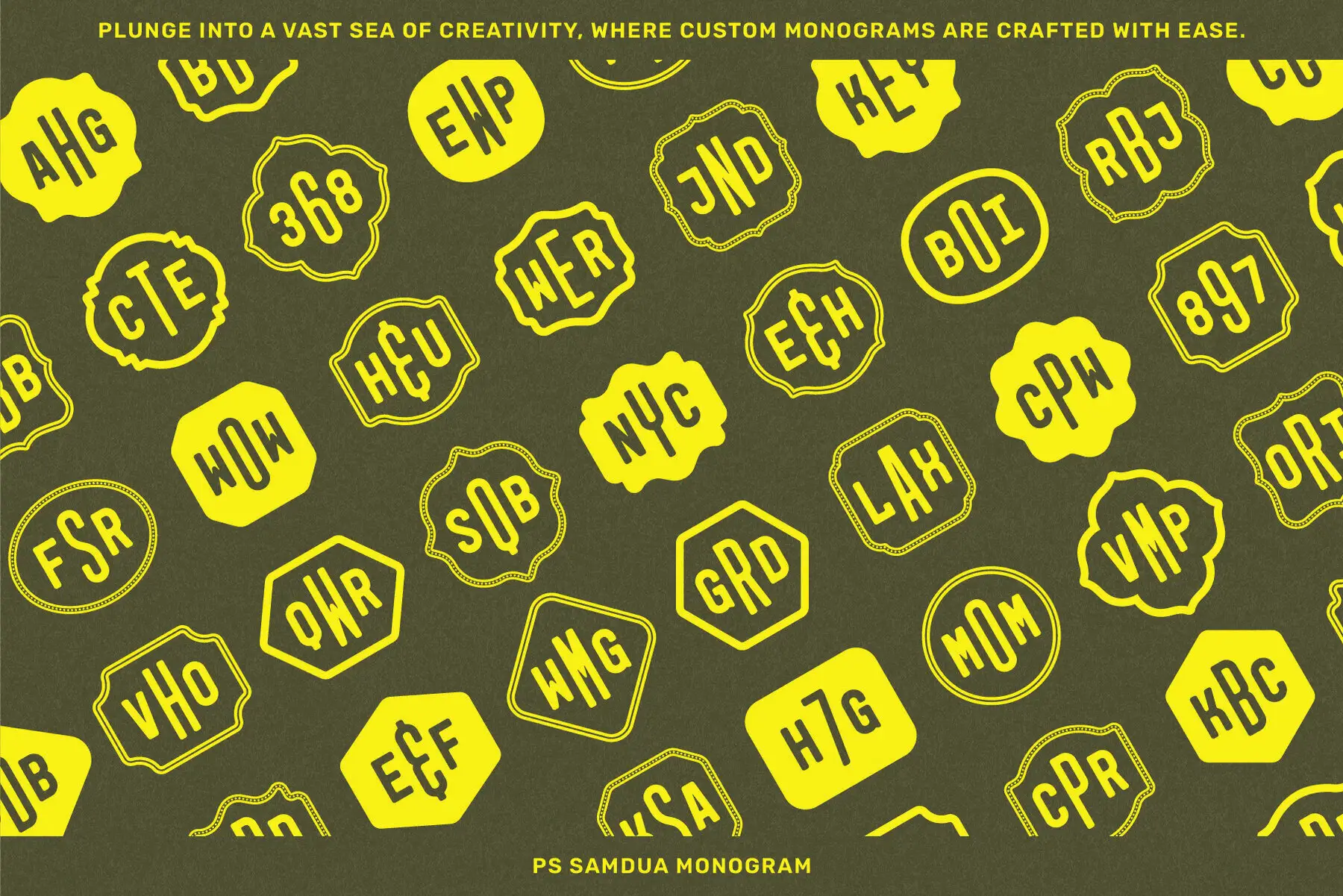 PS Samdua Monogram Font - FontPath