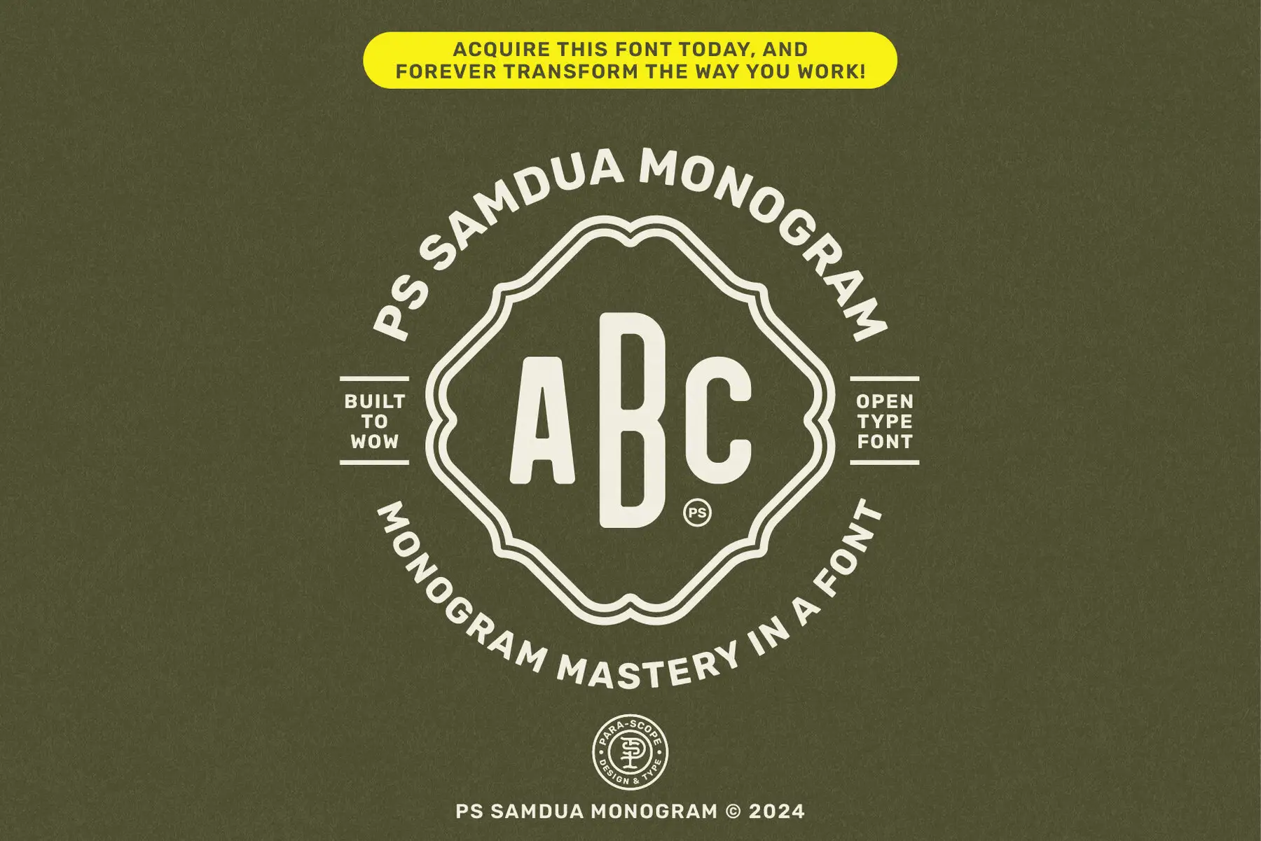 PS Samdua Monogram Font - FontPath