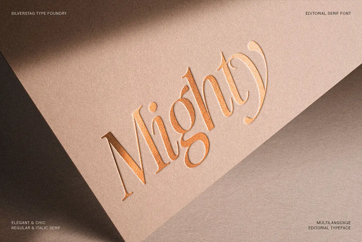 The Silver Editorial Font - FontPath