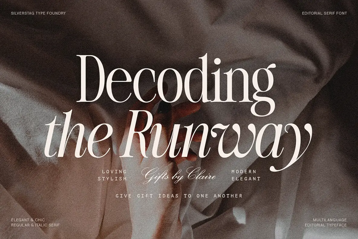 The Silver Editorial Font - FontPath