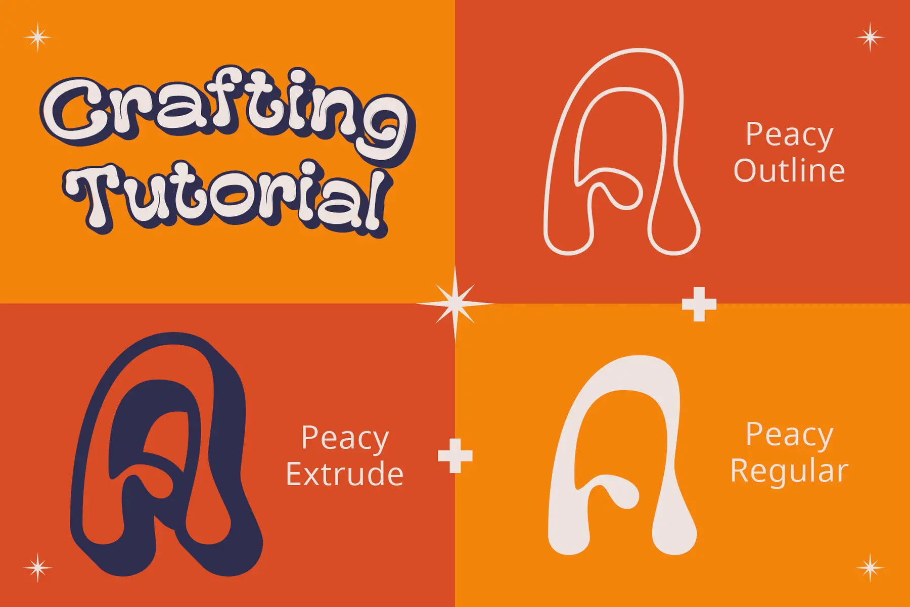 Peacy 3D Font - YouWorkForThem