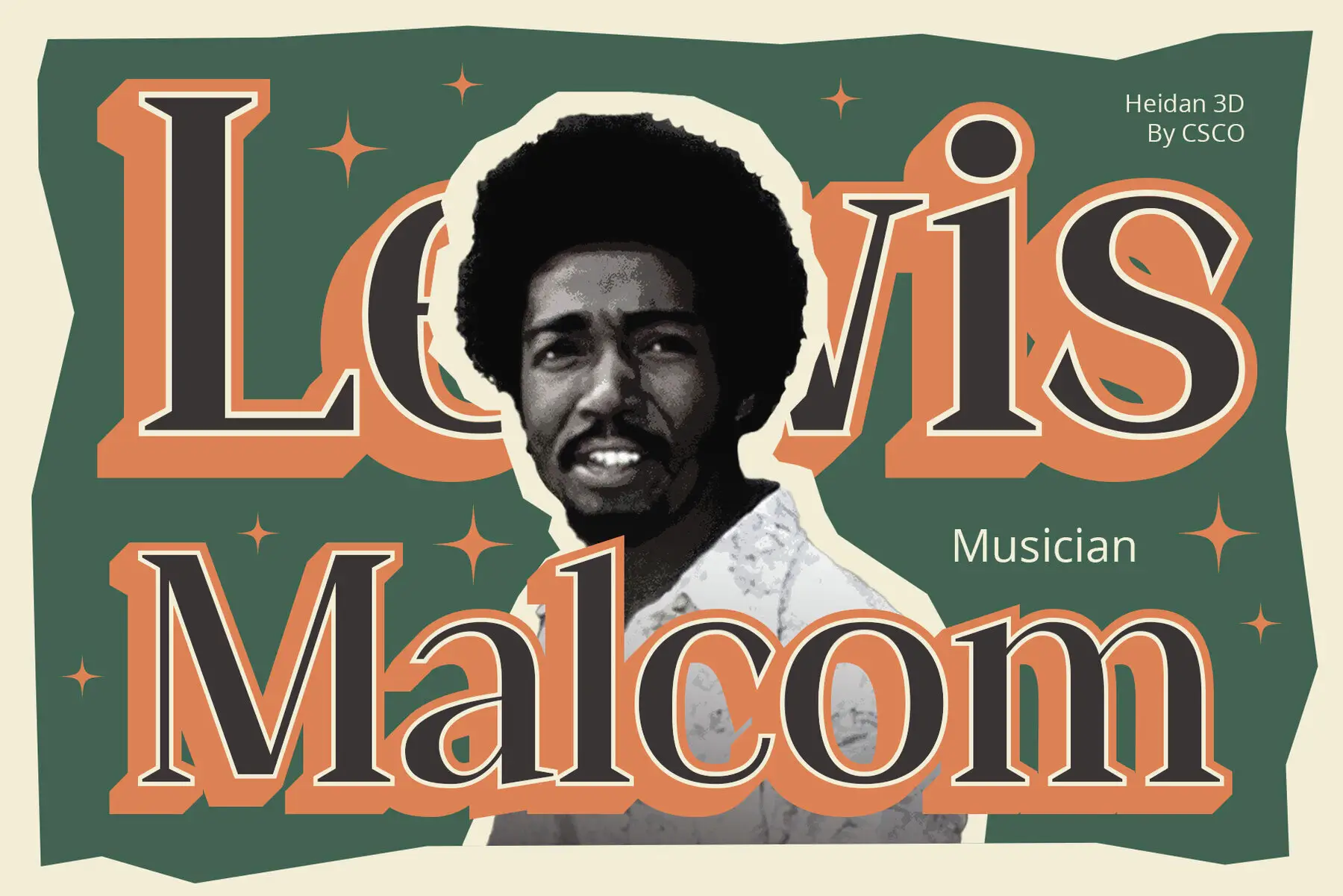 Heidan 3D Font - YouWorkForThem