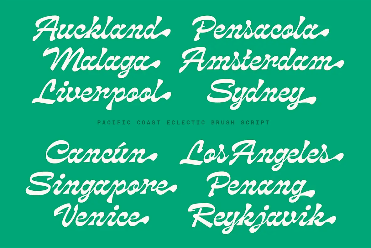 Pacific Coast Font - YouWorkForThem