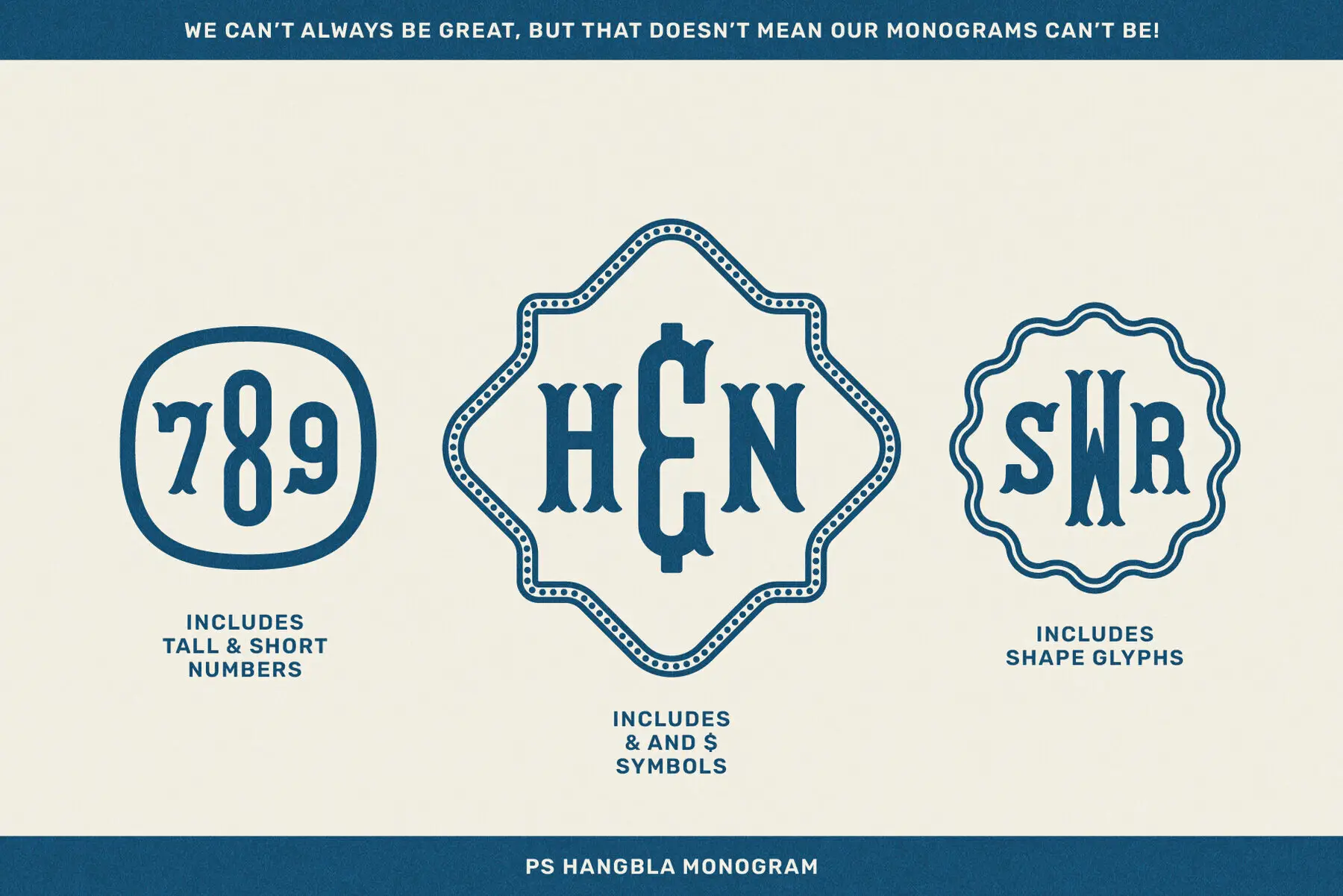 PS Hangbla Monogram Font - FontPath